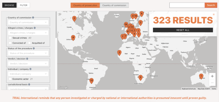 Universal Jurisdiction Interactive Map - TRIAL International